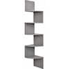 Angel Sar 5-Tier Corner Shelf, Wall Mount Shelves for Wall Storage ...