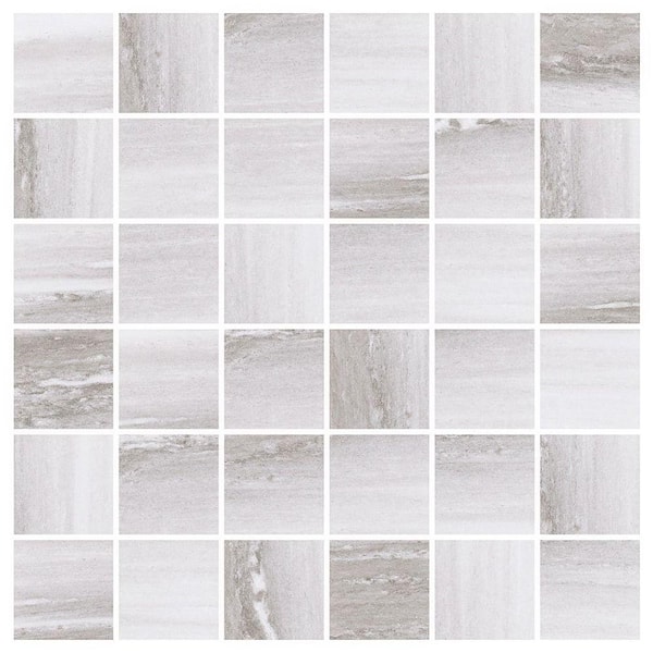 Ivy Hill Tile Samoa Gray 4 in. x 0.39 in. Matte Porcelain Floor and ...