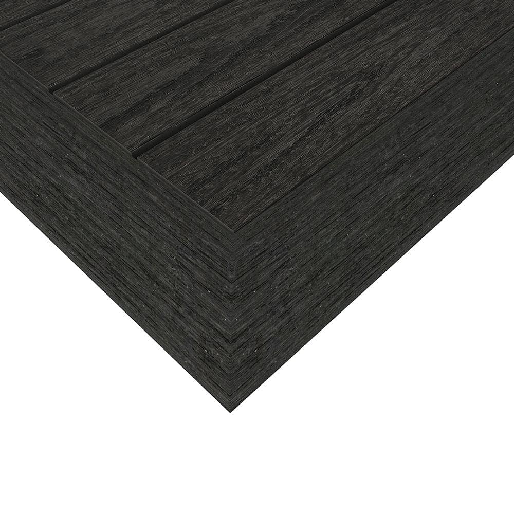 NewTechWood 1/6 ft. X 1 ft. Quick Deck Composite Deck Tile Outside ...