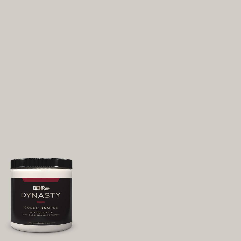 BEHR DYNASTY 8 oz. #PPU26-10 Chic Gray Matte Stain-Blocking Interior ...