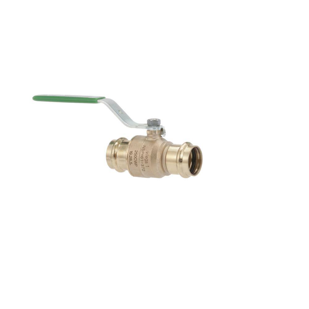 Viega ProPress 1 in. Press Zero-Lead Bronze Ball Valve with Lockable ...