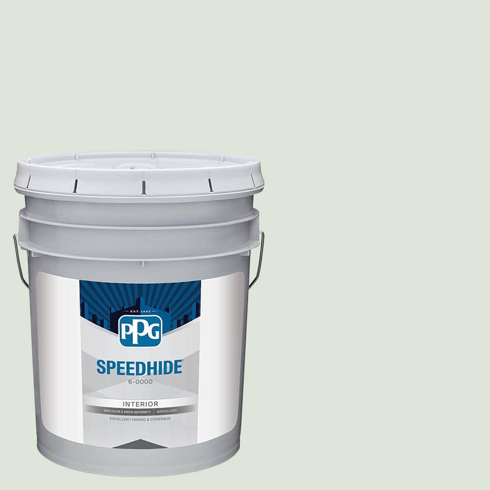 SPEEDHIDE 5 gal. PPG1130-2 Mint Wafer Semi-Gloss Interior Paint PPG1130 ...