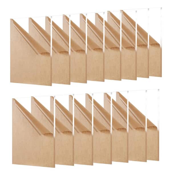 Pro Space 12 in. x 12 in. x 1/8 in.Clear Acrylic Plexiglass Cuttable ...