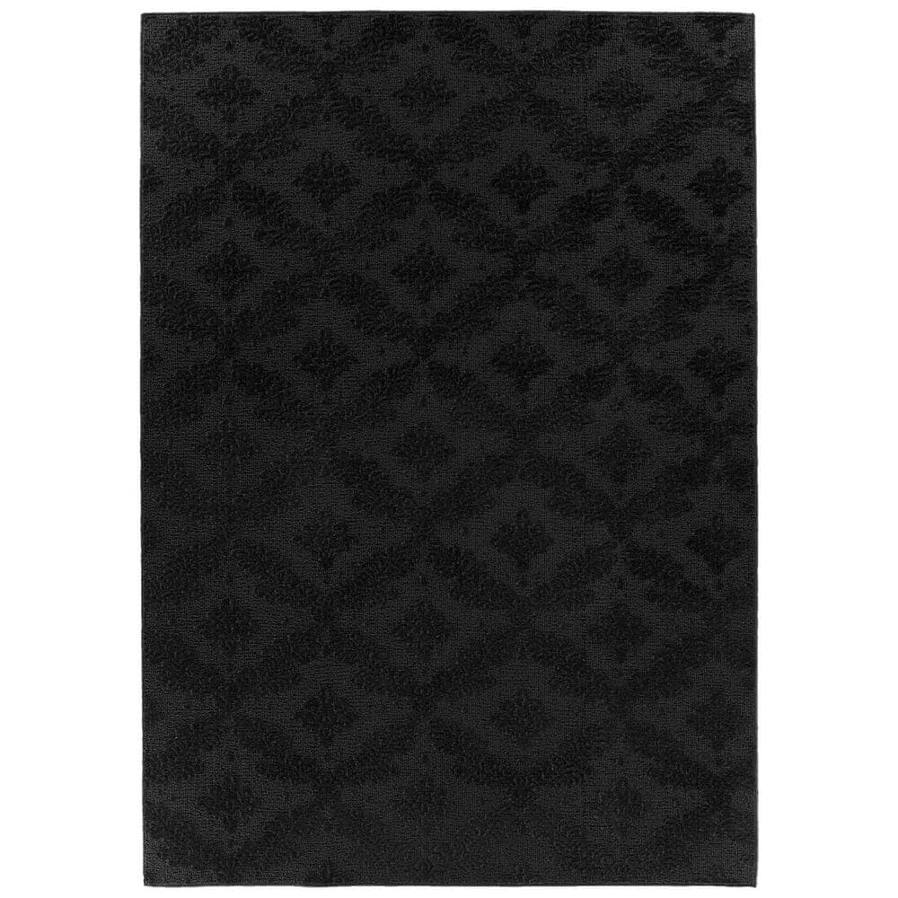 Garland Rug Charleston Black 12 ft. x 12 ft. Area Rug CL430N14414415 ...