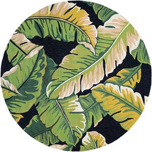 Couristan Covington Rainforest Forest Green-Black 2 ft. x 4 ft. Indoor ...