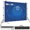 VEVOR Backdrop Banner Stand 144 in. H x 126 in. D Adjustable Display ...