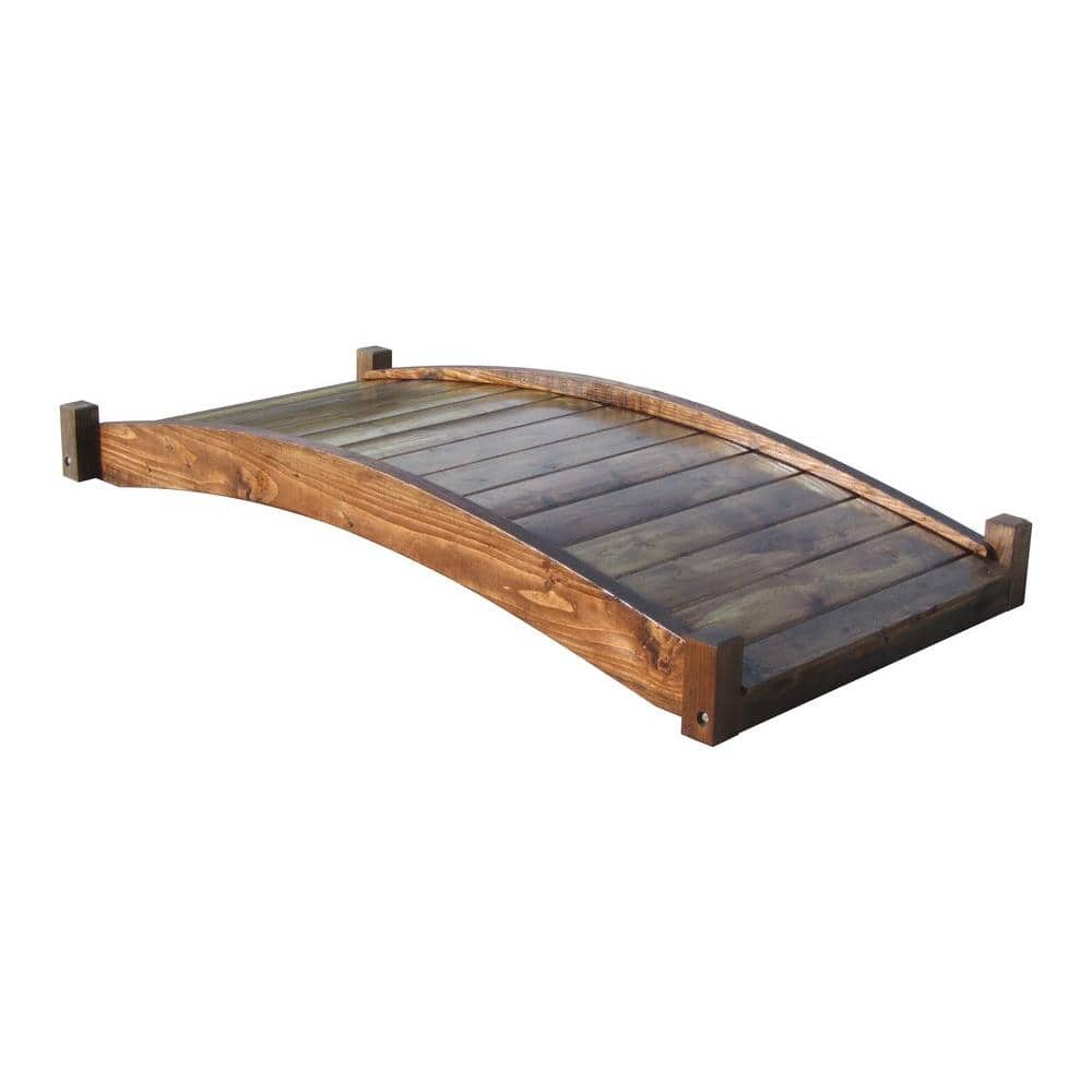 SamsGazebos 6 ft. Treated Zen Garden Bridge Kit Zen-Garden-Bridge-6-T ...