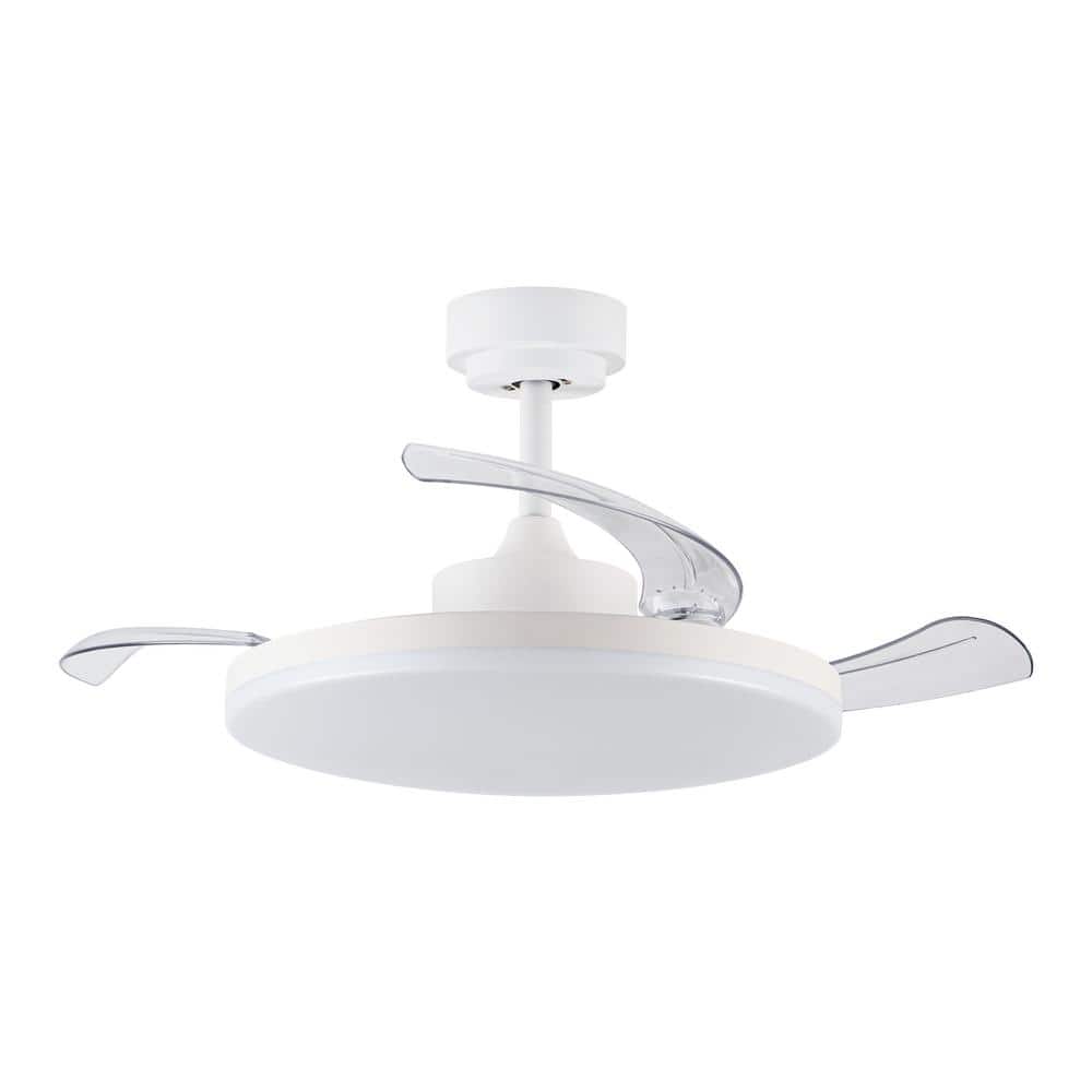 Fanaway Stroll 42 in. Indoor White Retractable Ceiling Fan with Remote ...