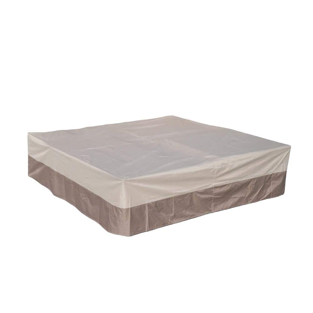 DIRECT WICKER Tractor Large 106 in. x 106 in. x 28 in. Square Garden ...