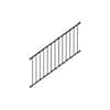 WESTBURY Tuscany 6 ft. x 36 in. Textured Black Aluminum Rail Kit Stair ...