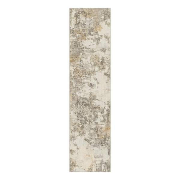 HaiiMeid Shka Brown 2 ft. x 8 ft. Modern Abstract Runner Rug X25IU0077H ...