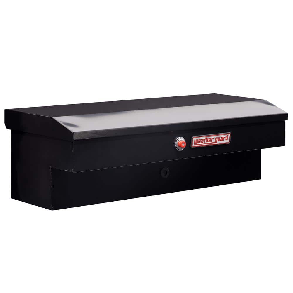Weather Guard 41 in. Gloss Black Steel Short Lo-Side Truck Tool Box 185 ...