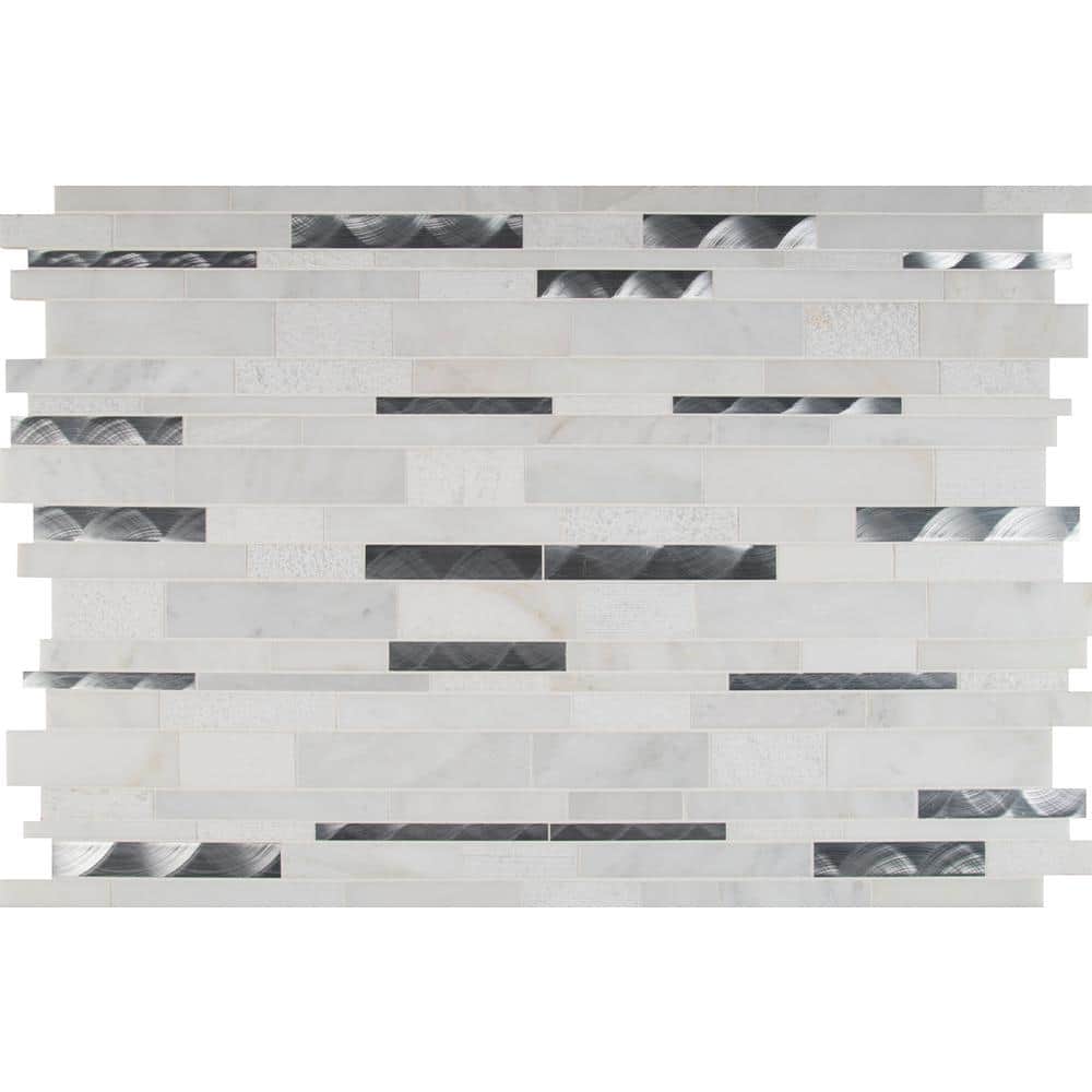 MSI Take Home Tile Sample - Moderno Blanco Interlocking 4 in. x 4 in ...