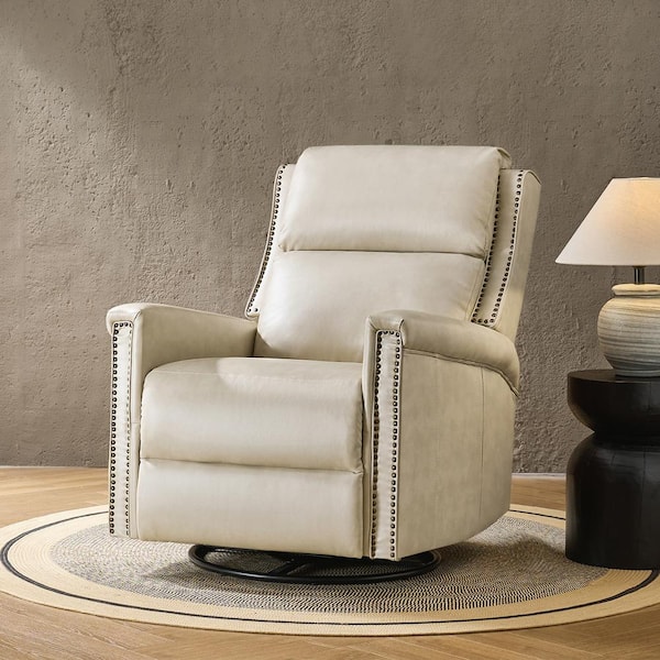 JAYDEN CREATION Serge Traditional Wingback Swivel and Rocker Power ...