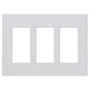 Lutron Claro 3 Gang Wall Plate for Decorator/Rocker Switches, Satin ...