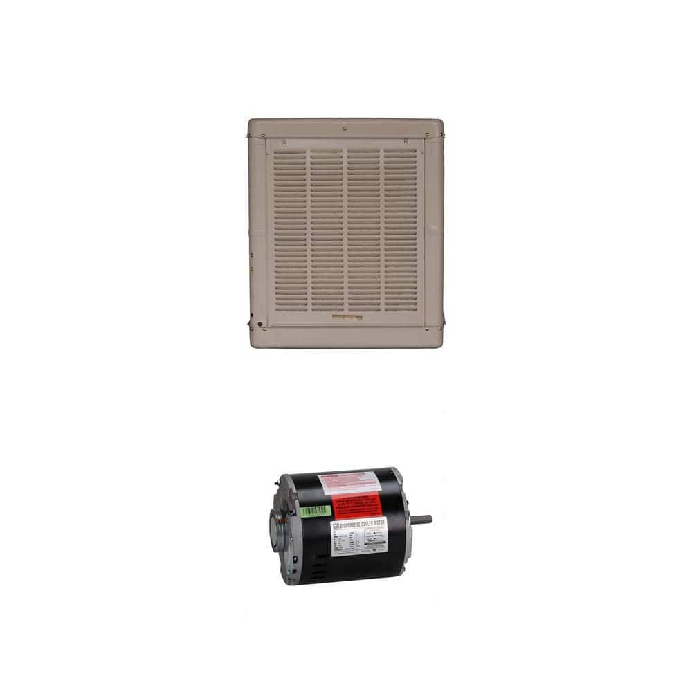 3000 CFM Evaporative Cooler for 1100 sq. ft. and 2-Speed 1/3 HP Motor ...