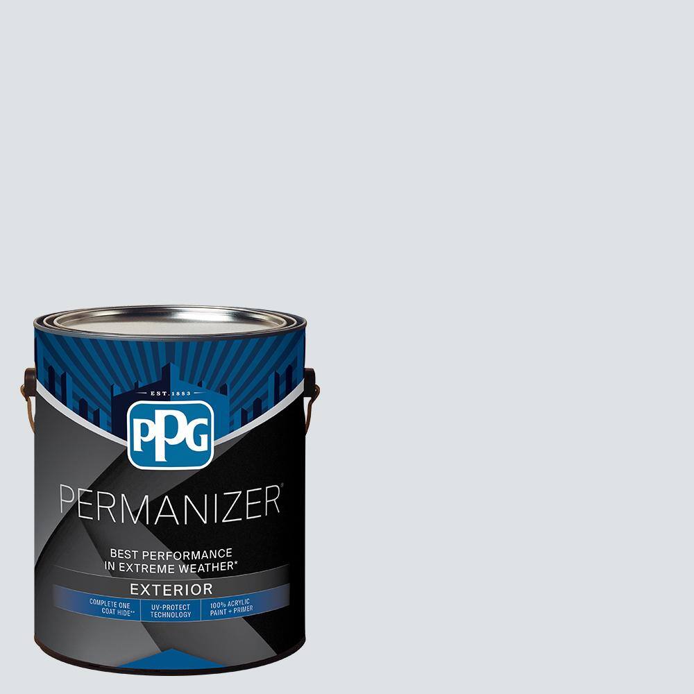 PERMANIZER 1 gal. PPG1165-1 January Dawn Flat Exterior Paint PPG1165 ...