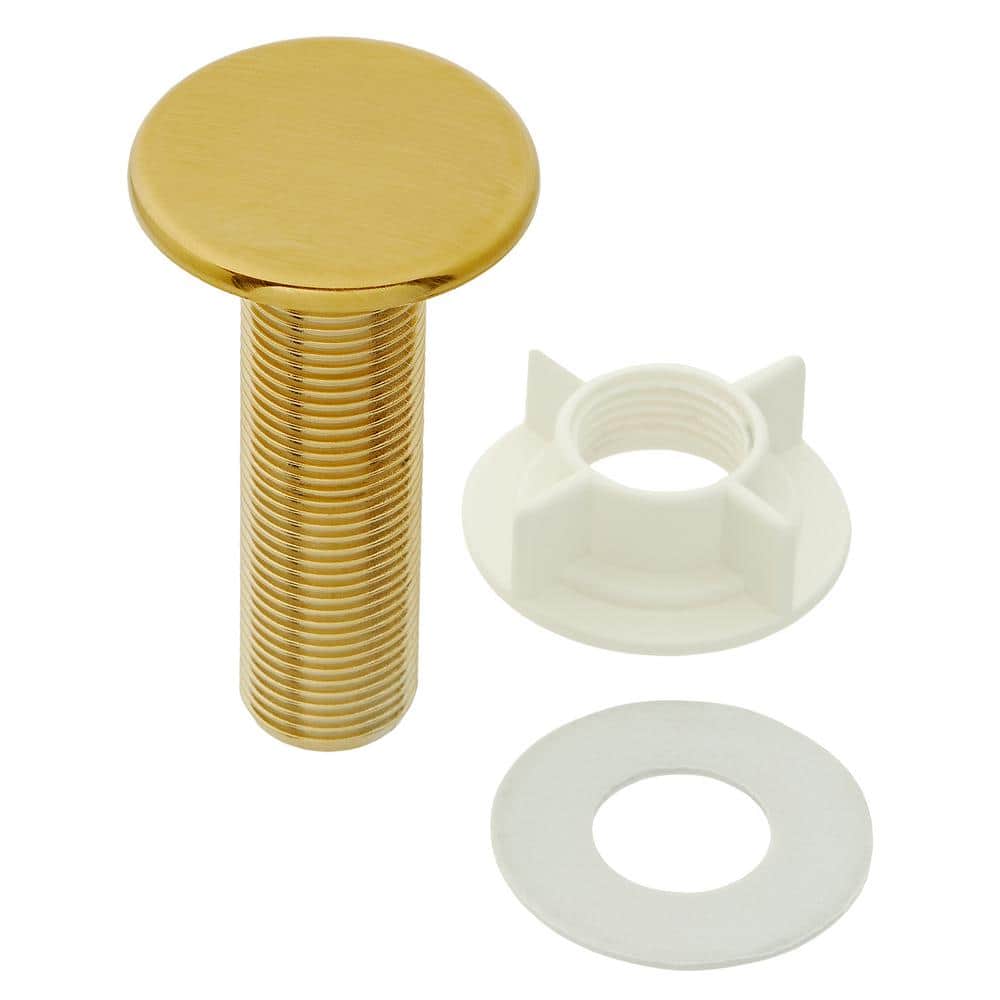 Everbilt 1-3/4 in. Plastic Sink Hole Cover in Matte Gold 838041 - The ...