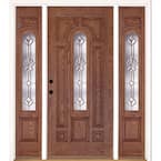 Feather River Doors 63.5 in.x81.625 in. Medina Zinc Center Arch Lt ...