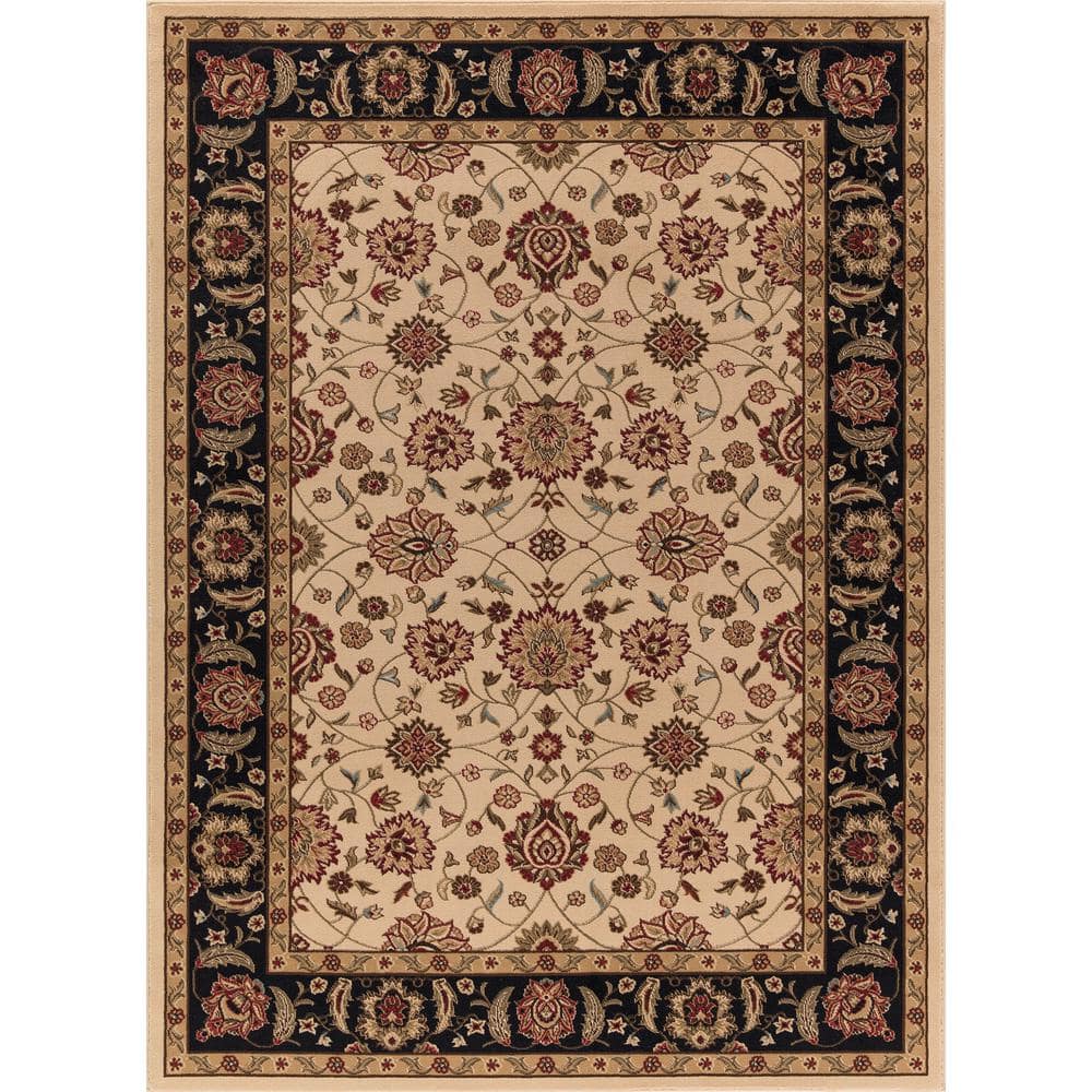 Concord Global Trading Ankara Zeigler Ivory 3 ft. x 4 ft. Area Rug ...