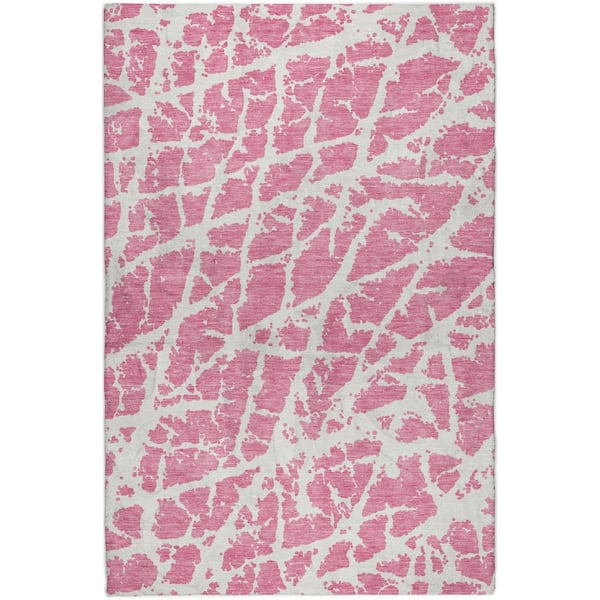 Addison Rugs Dream Shag Premium Machine Washable Abstract ADS501 Pink 8 ...