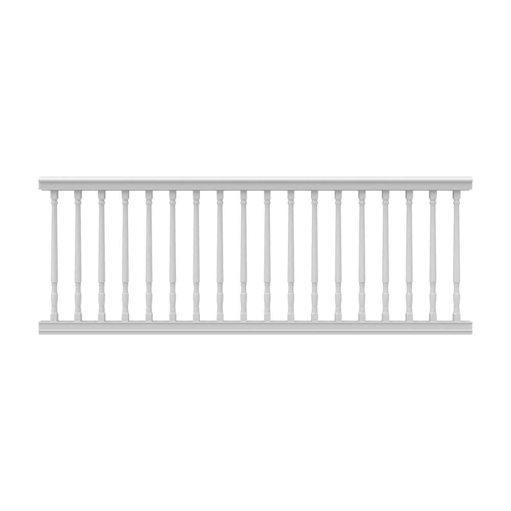 Veranda Bella Premier Series 8 ft. x 36 in. White Vinyl Rail Kit with ...