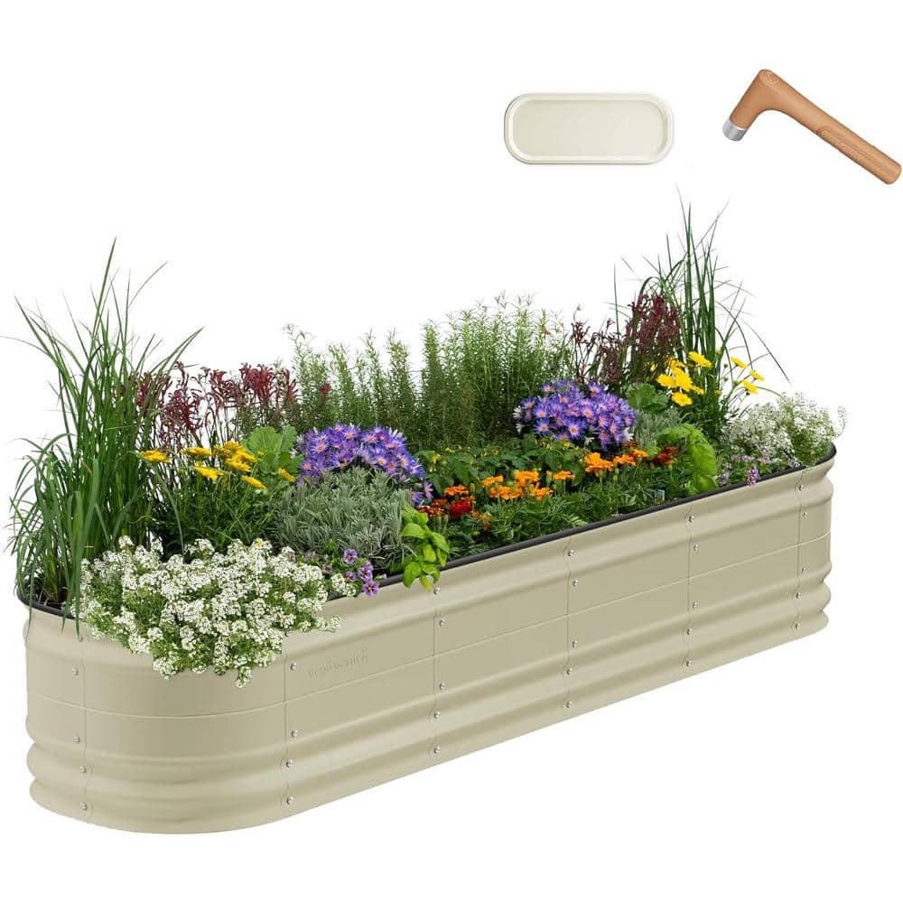 vego garden 17 in. Tall 9 in 1 Novel Modular Raised Garden Bed Kit ...