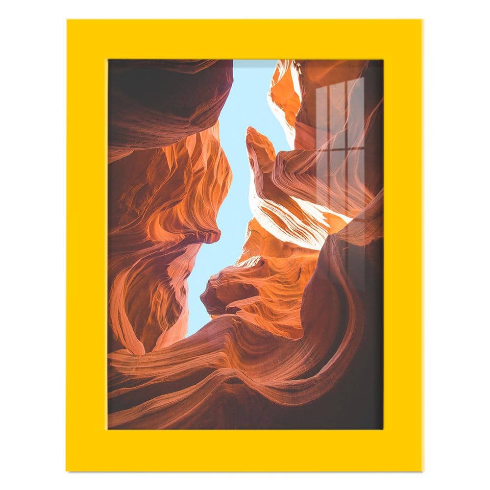 Wexford Home Modern 6 in. x 8 in. Yellow Picture Frame WF011E - The ...