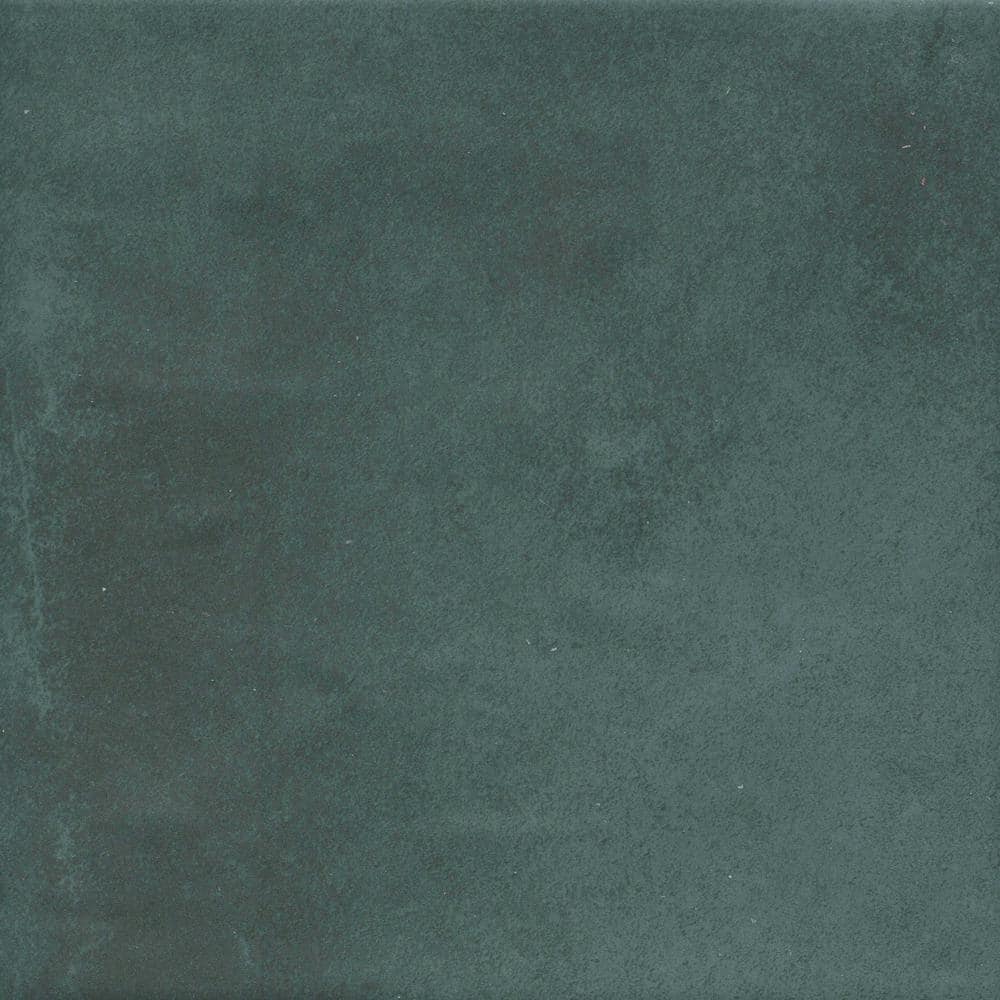 EMSER TILE Passion Verde 8.86 in. x 8.86 in. Glazed Porcelain Floor and ...