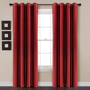 Rod Desyne Red Grommet Blackout Curtain - 52 in. W x 96 in. L T02 ...