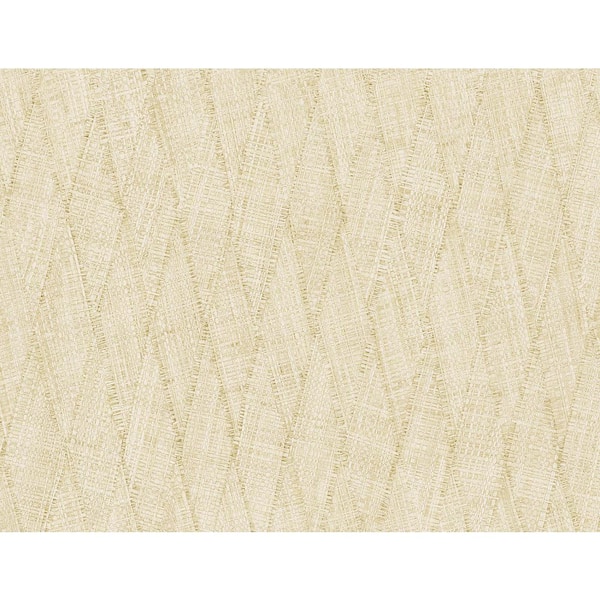 Seabrook Designs 60.75 sq. ft. Parchment Sun Woven Embossed Vinyl ...