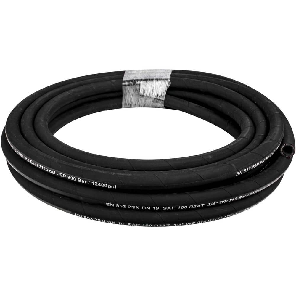 SKYSHALO Hydraulic Hose 1/4 in. x 100 ft. Coiled Hydraulic Hose 5800 ...
