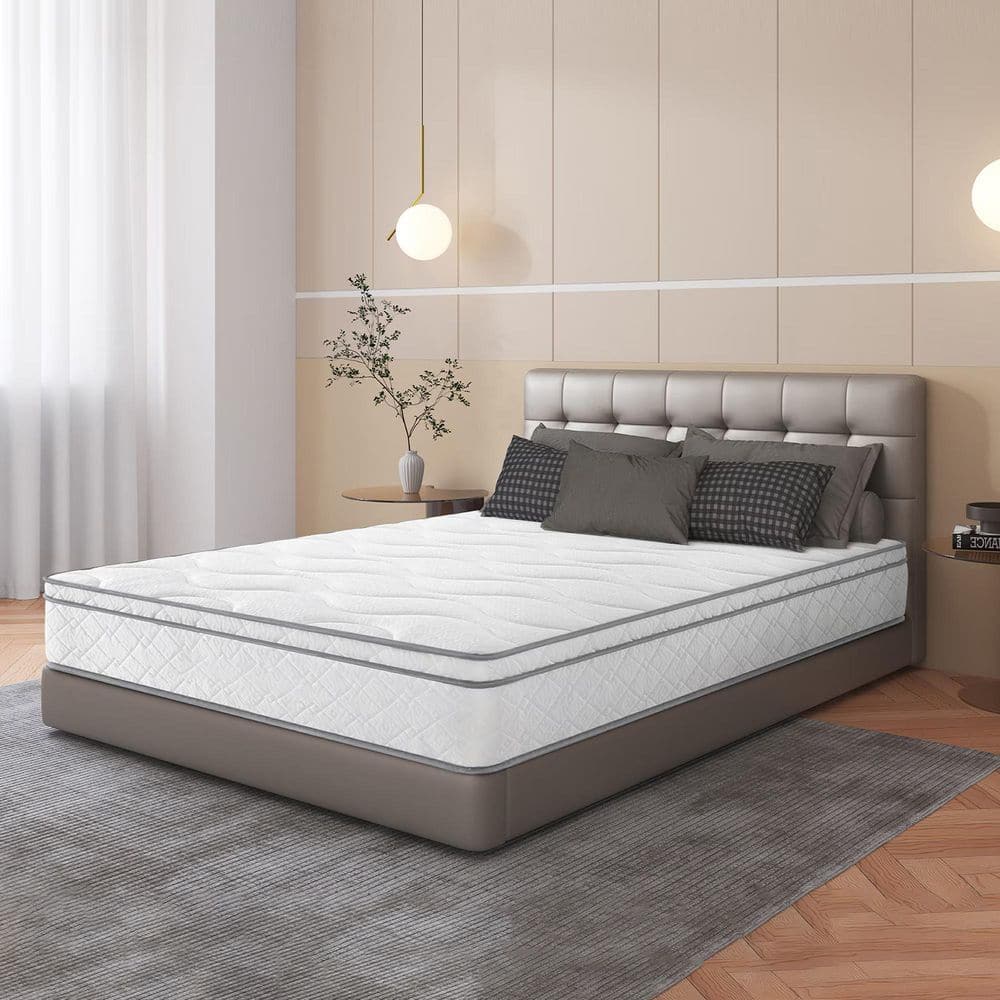 Bafode 10 in. Full Size Memory Foam Mattress Topper with Durable ...