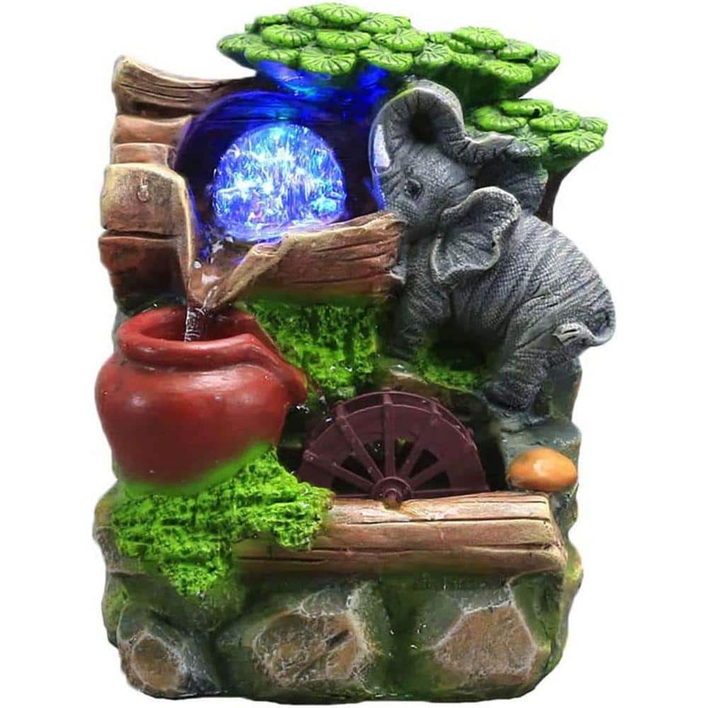 Small Rockery Desktop Waterfall Fountain YNLIN304 - The Home Depot