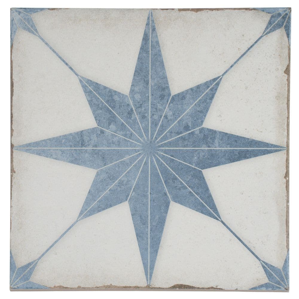 Apollo Tile Faenza 8 in. x 8 in. Matte White Weathered Slate Porcelain ...