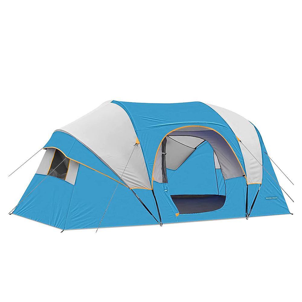 Cesicia 10-Person Portable Dome Tent in Blue with ‎Carry Bag for ...