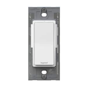 Commercial Electric 15 Amp Single-Pole White Smart Rocker Light Switch ...