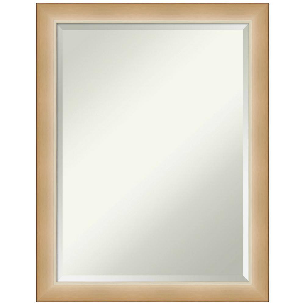 Amanti Art Eva 21 in. x 27 in. Modern Rectangle Framed Ombre Gold Wall ...