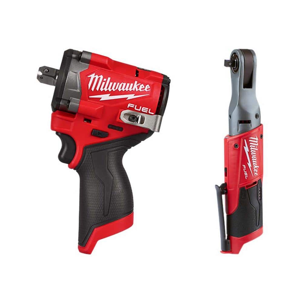 Milwaukee M12 FUEL 12V Lithium-Ion Brushless Cordless Stubby 1/2 in ...