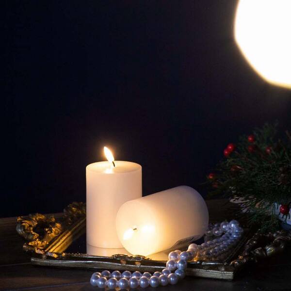 White Flameless Candles