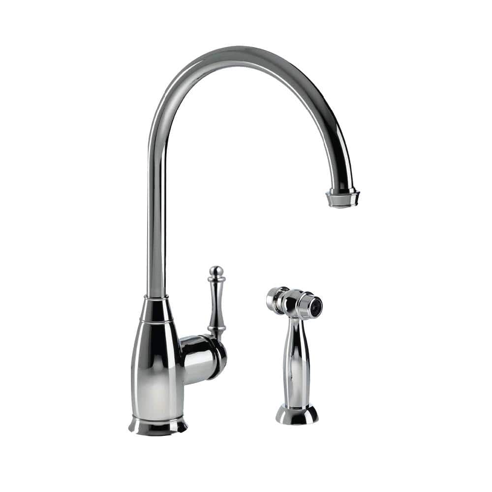 HOUZER Charlotte Traditional Single-Handle Standard Kitchen Faucet with ...