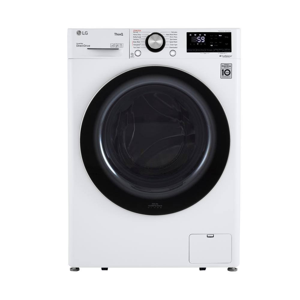 LG 24 In W 2 4 Cu Ft Compact Stackable SMART Front Load Washer In