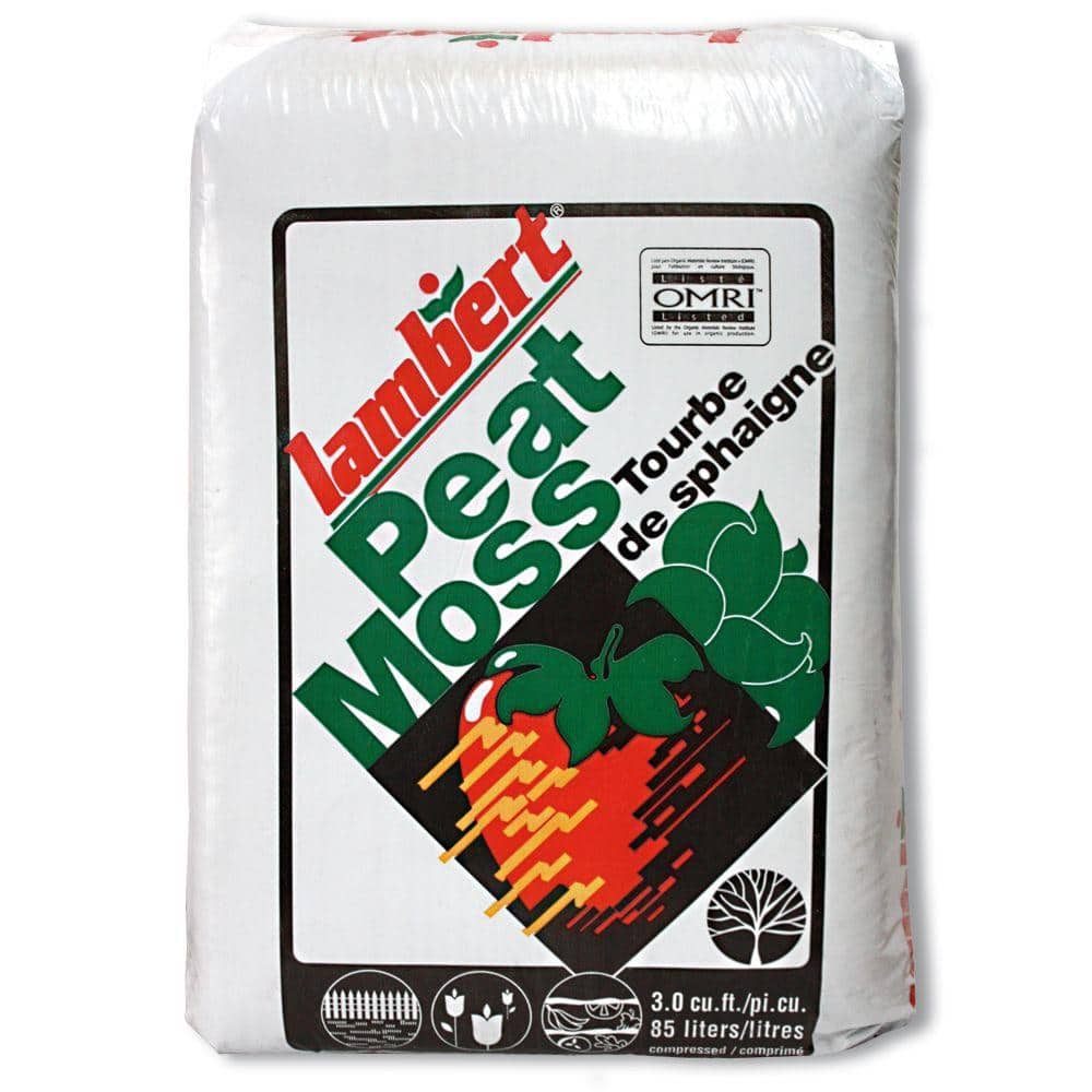 Lambert 3 cu. ft. Compressed Peat Moss 673166 - The Home Depot