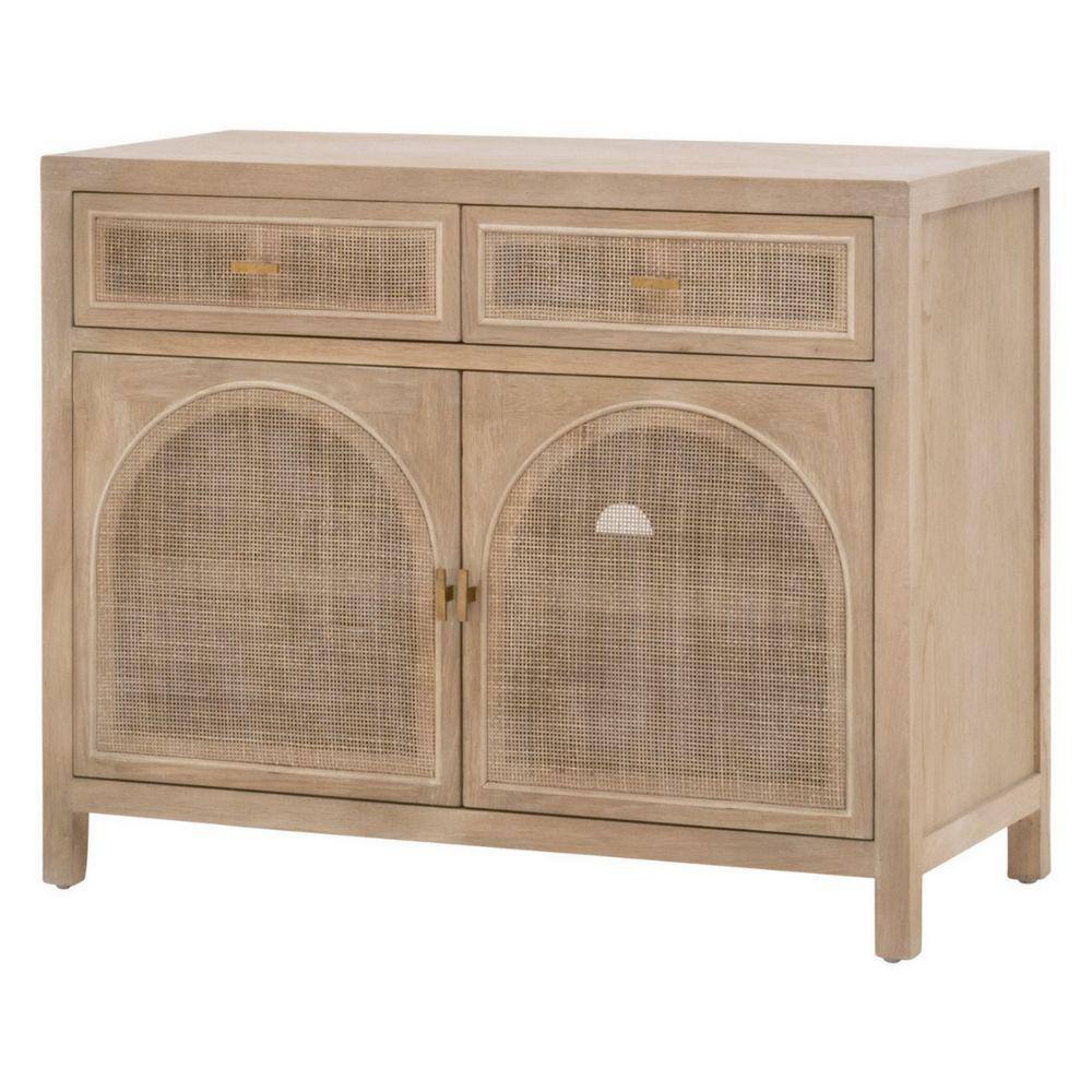 Benjara Brown Wood Top 39 in. Sideboard with 2 Drawers BM282140 - The ...