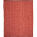 SAFAVIEH Natural Fiber Rust 8 ft. x 10 ft. Solid Area Rug NF447C-8