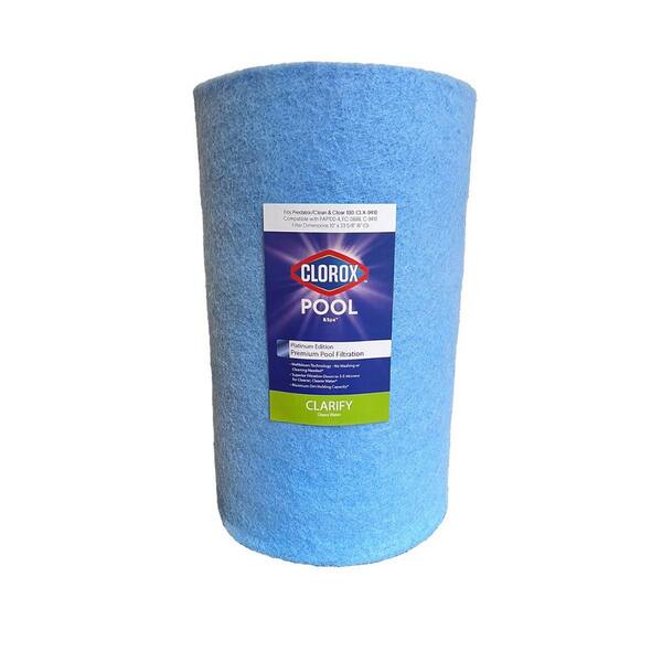 Clorox Platinum Edition 10 in. Dia Premium Pool Filter Cartridge ...