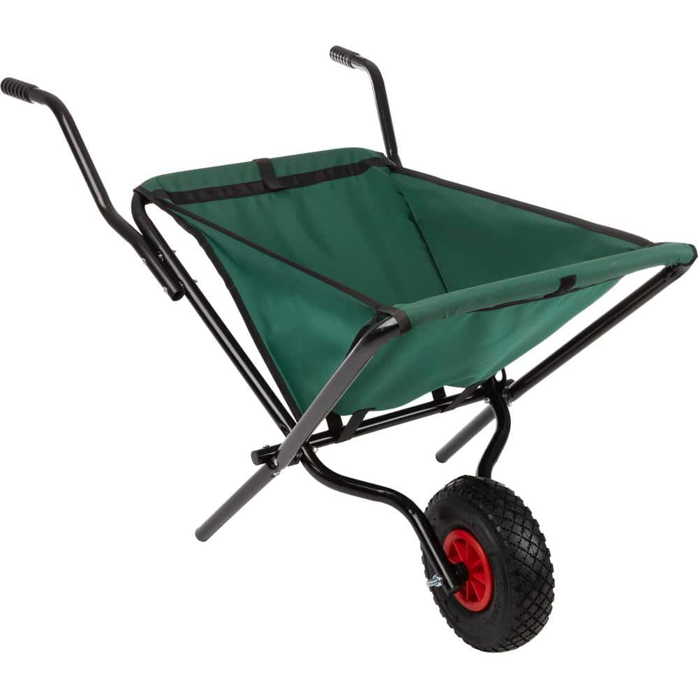 Pure Garden Folding Wheelbarrow with 80 lbs. Capacity 50-LG1406 - The ...