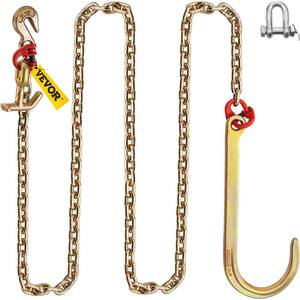 VEVOR 10 ft. x 5/16 in. V-Bridle Chain 9260 lbs. Bridle Tow Truck Chain ...