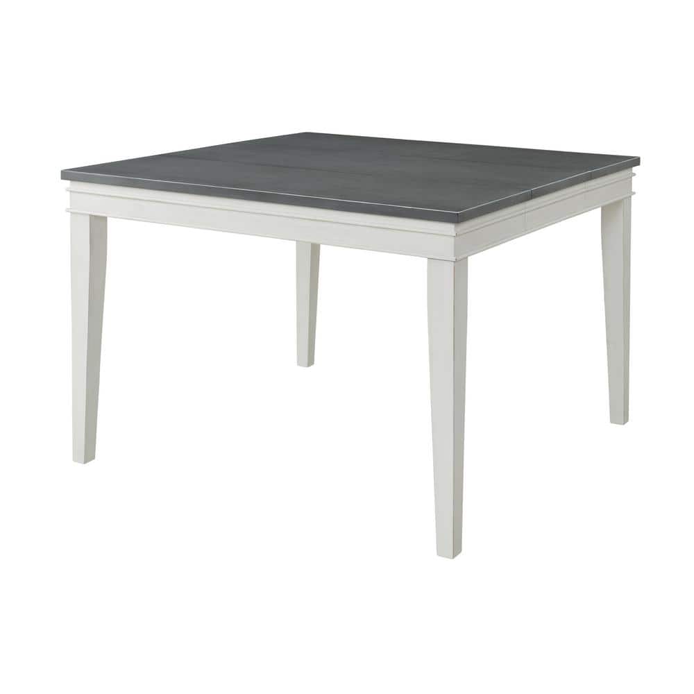 Martin Svensson Home Del Mar Antique White and Grey Wood 54 In. 4 Legs ...