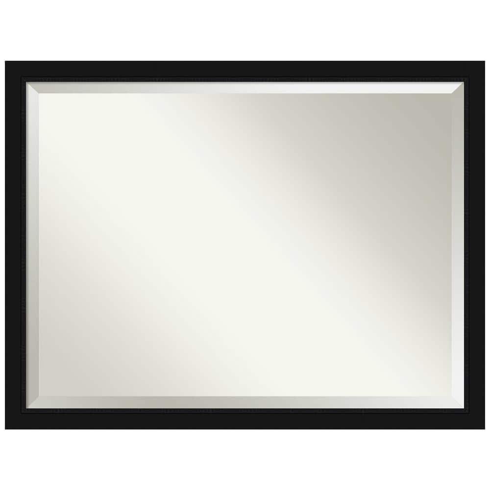 Amanti Art Avon 43 in. x 33 in. Casual Rectangle Framed Black Bathroom ...